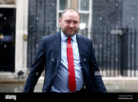 Labour Mp Ian Murray Leaves 10 Downing Street London After Being