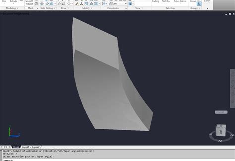 Autocad Extrude Feature Grabcad Tutorials