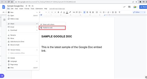 Adding A Google Doc
