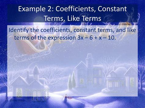 Ppt Essential Question What Is The Difference Between Coefficient And A Constant Term