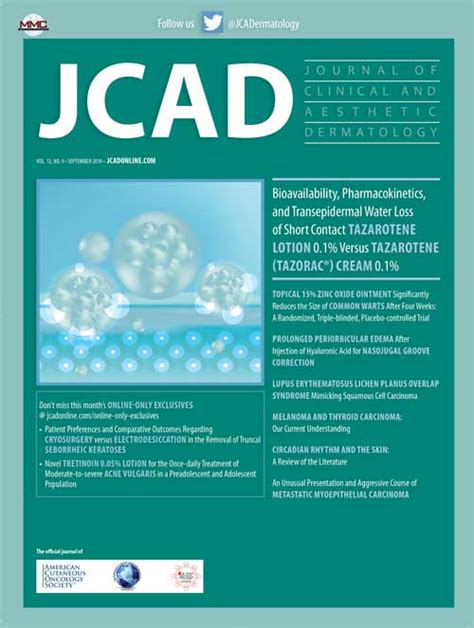 Jcad September 2019 Cover Jcad The Journal Of Clinical And