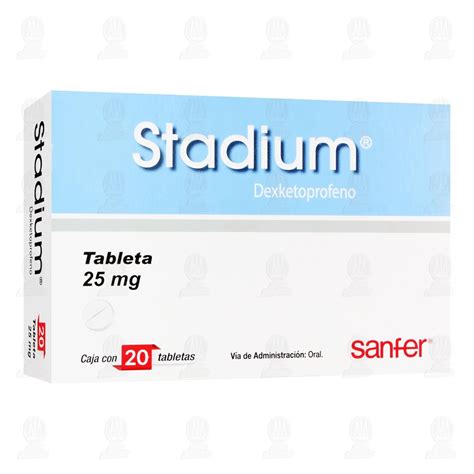 Stadium 25 Mg 20 Tabletas De Stadium Farmacias Guadalajara
