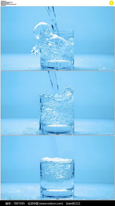 倒满一杯水实拍视频素材图片 实拍视频素材 编号7897095 红动中国