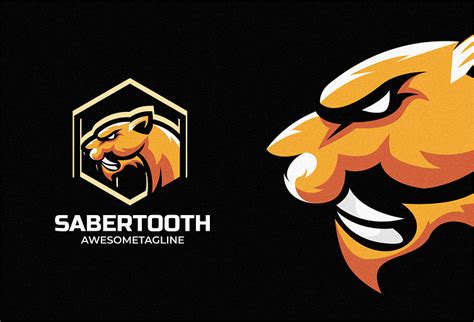 Sabertooth Mascot Logo Design By Dartnov Std On Dribbble