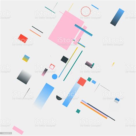 추상 벡터 기하학적 모양으로 만든 바우하우스영감 그래픽 패턴 아트워크 바우하우스에 대한 스톡 벡터 아트 및 기타 이미지 바우하우스 패턴 디자인 Istock