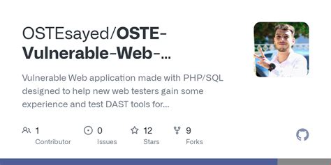 Oste Vulnerable Web Application Index Php At Main Ostesayed Oste