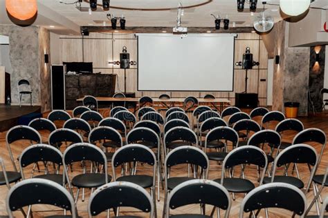 Interior Of Large Classroom Student Class At Institute Conference