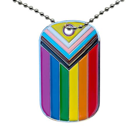 Intersex Progress Pride Dog Tag Uk