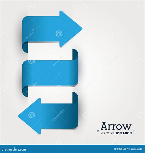 Arrow Shape Design Stock Vector Illustration Of Connection