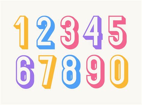 Bold Numbers 1 9 Over 1 544 Royalty Free Licensable Stock Illustrations And Drawings Shutterstock