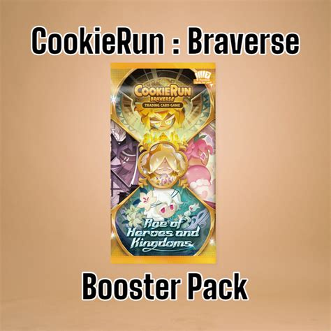 Cookierun Braverse Card Game Age Of Heroes And Kingdoms Booster Pack