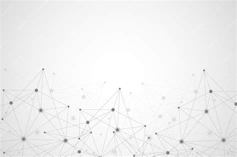 Premium Vector Abstract Polygonal Background With Connected Lines And Dots Minimalistic