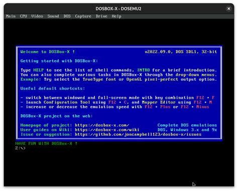 Dosbox X Under HX Issue 2014 Dosemu2 Dosemu2 GitHub