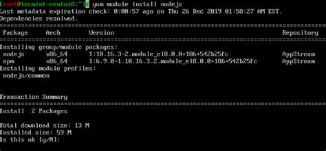 Centos 8にyarnをインストールする方法
