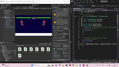 Unity Fighting Game Coding Ui And Win Part 04 Youtube