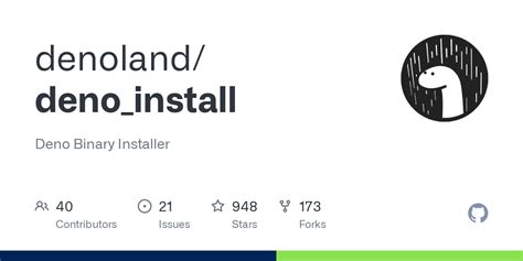 GitHub Denoland Deno Install Deno Binary Installer