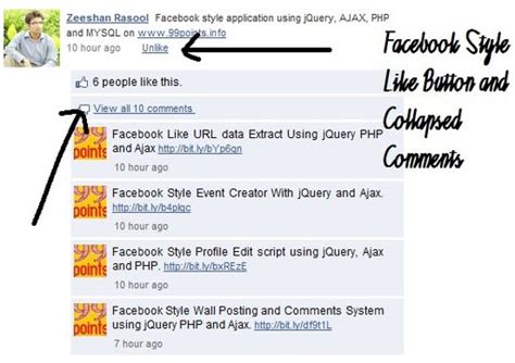 Facebook Style Like Unlike Button With Jqueryphp And Ajax By