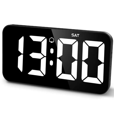 Buy ORIA Digital Wall Clock LED Alarm Clock 10 8 Desk Alarm Clock
