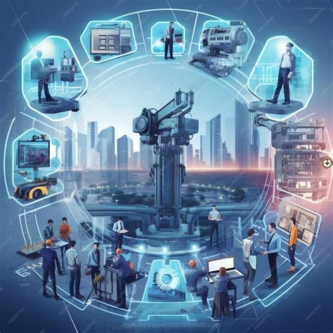 Premium Photo Techvolution Automation Illustrated With Ai Robotics Transforming Efficiency