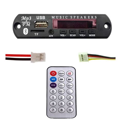 Buy Bluetooth Fm Usb Aux Card Mp3 Stereo Audio Player Decoder Module Electronic Components Hobby