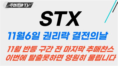Stx 주가전망 주말긴급공시 800억 유상증자 인수기업 확정 역시 믿는 구석이 있었네요 3자배정 확정 기업 공개 합니다 Youtube