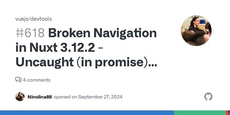 Broken Navigation In Nuxt 3122 Uncaught In Promise Typeerror
