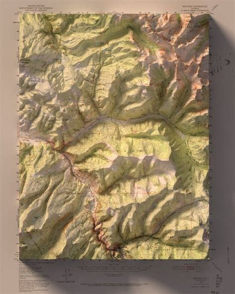 3d Rendered Topographic Maps — Longitude One Topographic Map