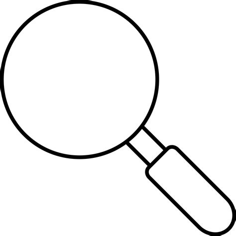 Magnifying Glass Icon Or Symbol In Line Art 24159061 Vector Art At Vecteezy
