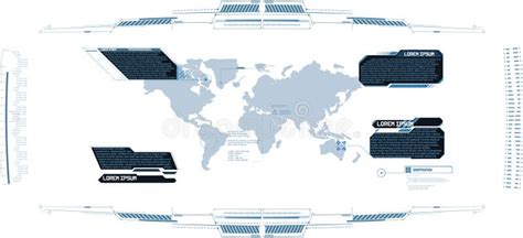Interactive Digital Map With Informative Overlays In A Modern Design Showing Geographic