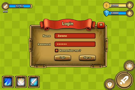 Fantasy Mobile Ui 2d Gui Unity Asset Store