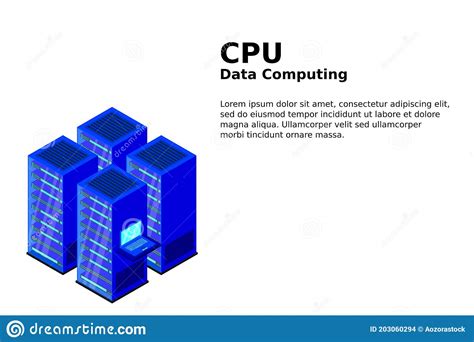 Data Center Cloud Database Concept Of Big Data Processing Center Hosting Server Or Data