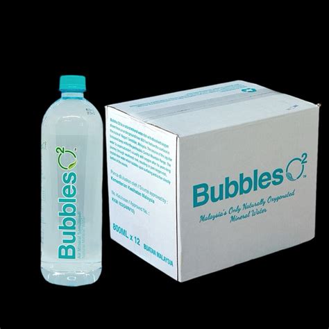 800ml X 12 Bottle Bubbles 02 Oxygen Mineral Water Shopee Malaysia