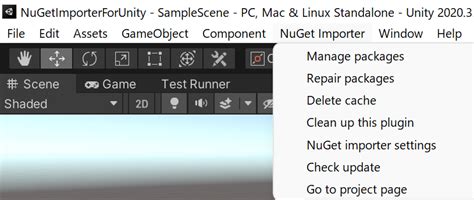 使い方 Nuget Importer For Unity Documentation