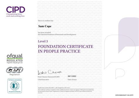 Sam Cope On Linkedin Finally Got My Cipd Level 3 Certificate Through The First Stage Of My Hr…