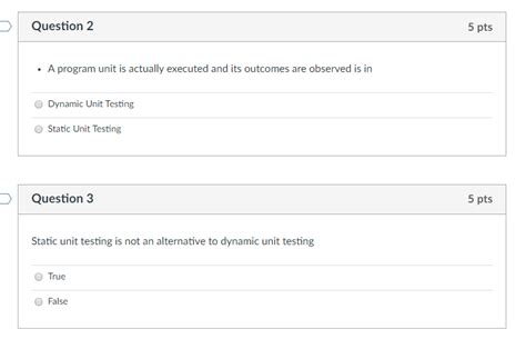 Solved Question Pts A Program Unit Is Actually Executed Chegg Com