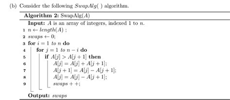 B Consider The Following SwapAlg Chegg