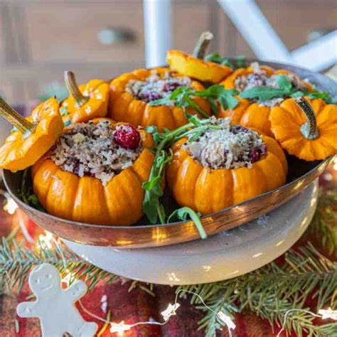 Mini Courges Farcies Végétariennes Une Délice Dautomne Sain Et Savoureux