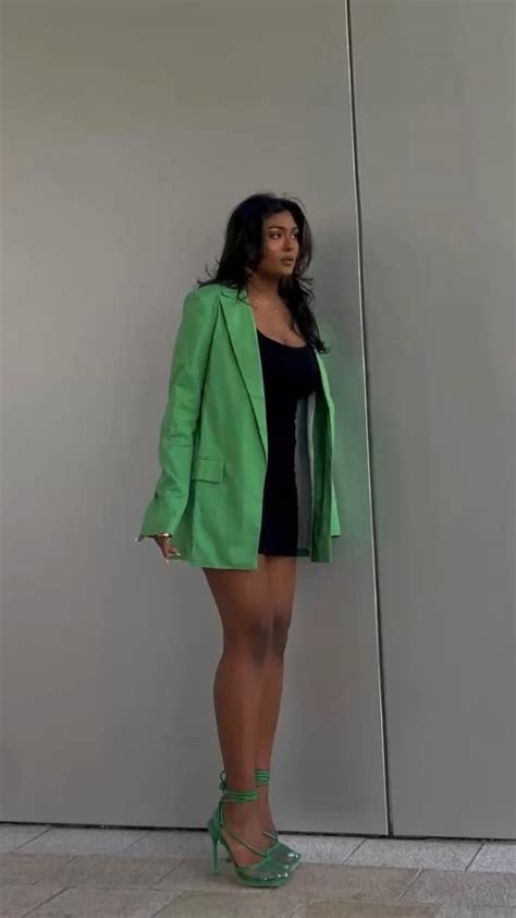 Green Blazer Date Night Outfits Blazer Outfits Summer Outfits Going