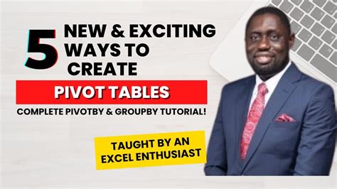 How To Create Pivot Tables With Only Formulas GROUPBY PIVOTBY YouTube