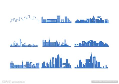 城市剪影 设计图 广告设计 广告设计 设计图库 昵图网