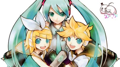 Hatsune Miku Kagamine Rin Kagamine Len Render By Chendi29 On Deviantart