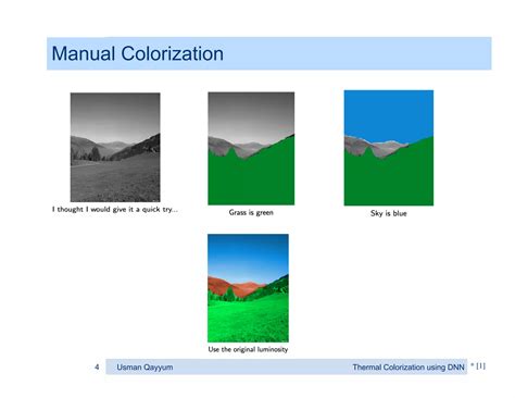 Thermal Colorization Using Deep Neural Network Ppt
