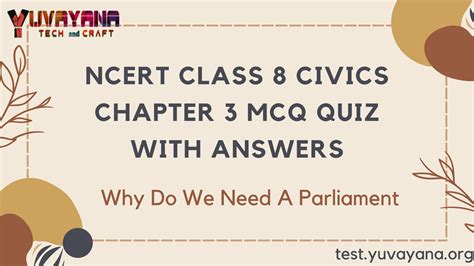 NCERT Class 8 Civics Chapter 3 MCQ Quiz With Answers Why Do We Need A