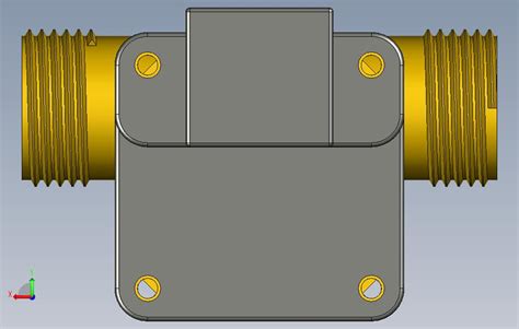 水流量传感器parasolid模型图纸下载 懒石网
