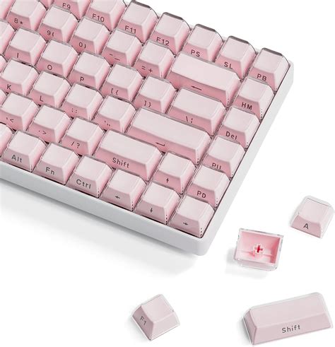 Womier Keycaps Crystal Jelly Keycaps Side Printed Keycaps Custom Keyboard Keycaps 113 Keys