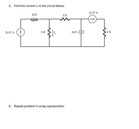 solved 5 find the current i1 in the circuit below 6