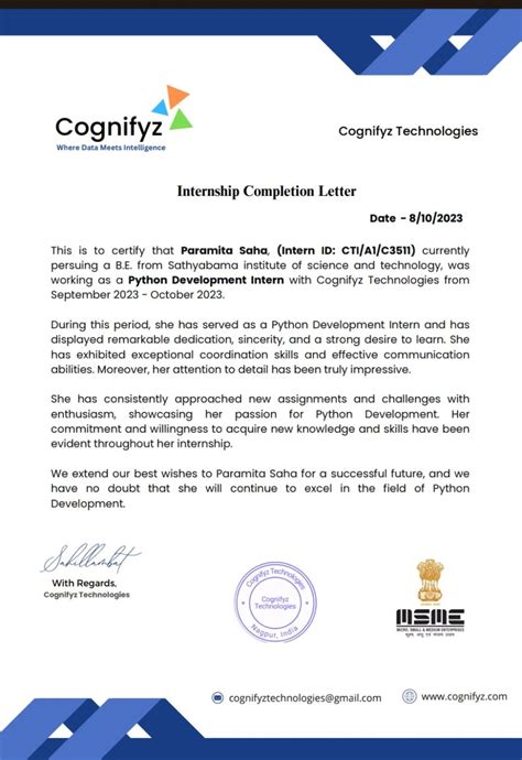 Paramita Saha On Linkedin Cognifyz Cognifyztech Cognifyztechnology