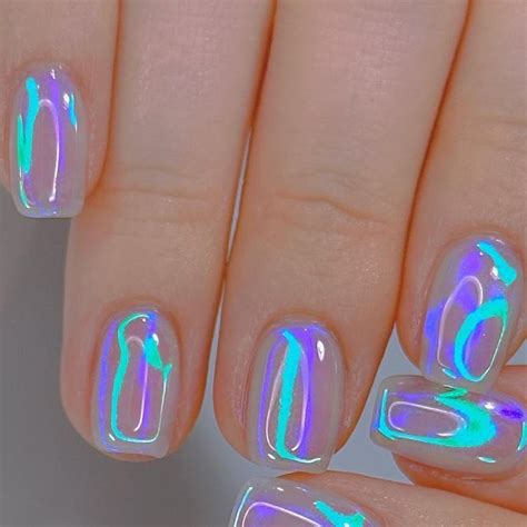 Yuca 🥣 ゆか On Instagram Uruuru🫧🫧 ⁡ ⁡ ⁡ うるうるネイル Nail ネイル オーロラネイル