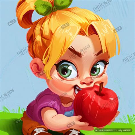 Ai创作图卡通可爱小苹果妹妹 卡通苹果拟人形象 卡通女孩苹果图片 卡通苹果女孩 苹果水果插画女孩 可爱小农夫拿苹果 卡通可爱小石榴农夫 手绘