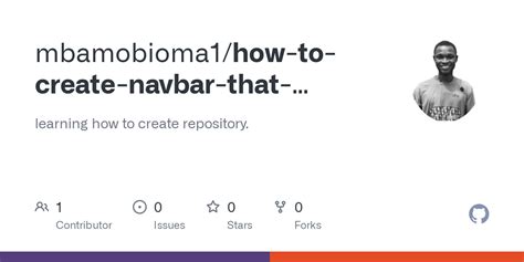 Github Mbamobioma1how To Create Navbar That Responds To Different